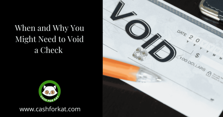 When and Why You Might Need to Void a Check — Cash for Kat